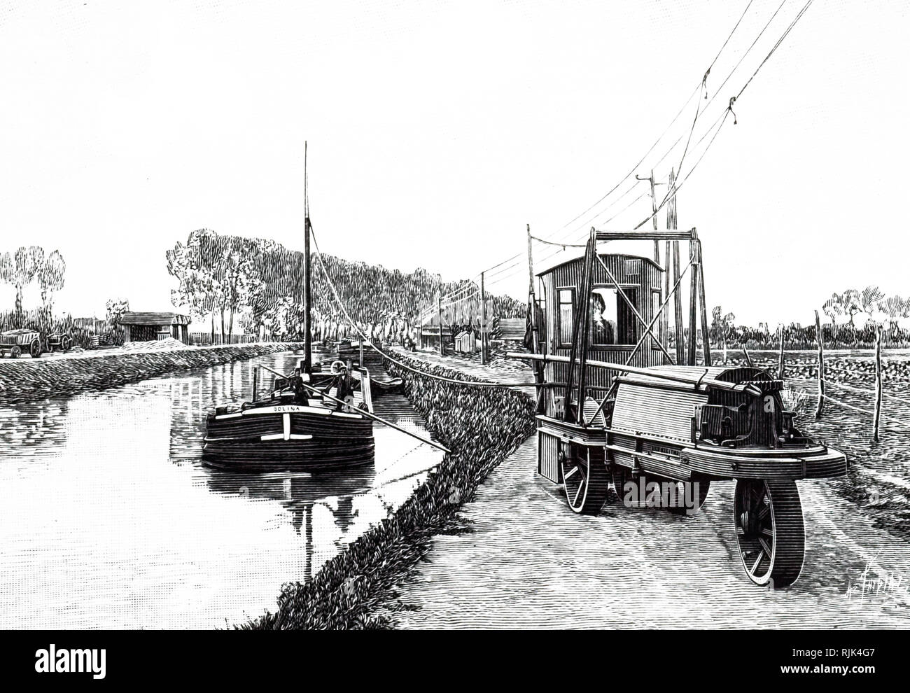 Canal barge 19th century hi-res stock photography and images - Alamy