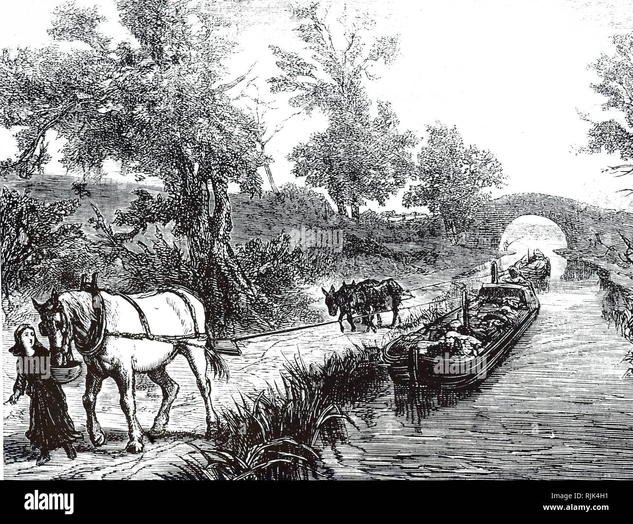 Horse drawn canal boat hi-res stock photography and images - Alamy
