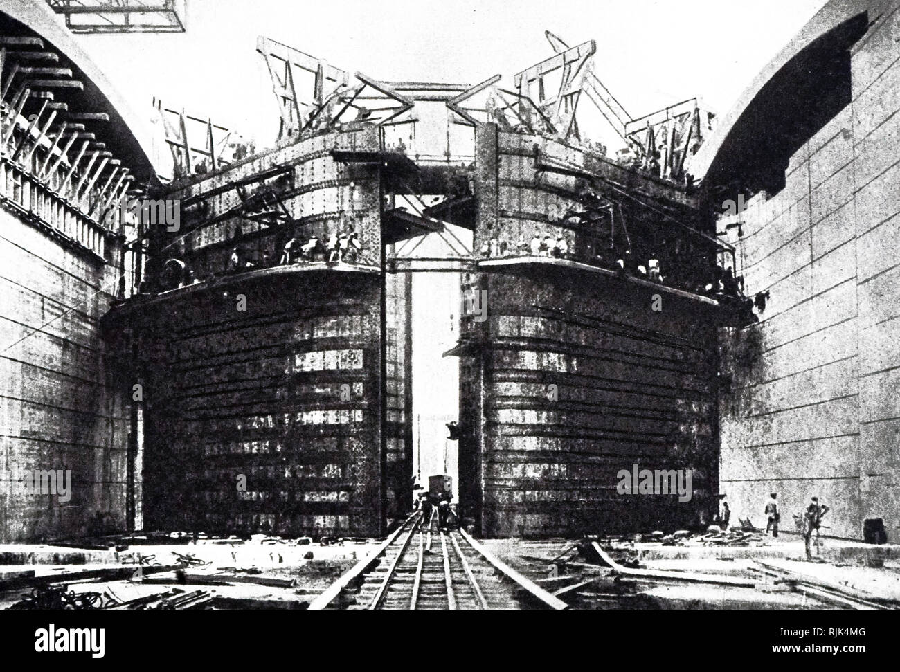 Panama canal panama connects atlantic ocean pacific ocean hi-res stock ...