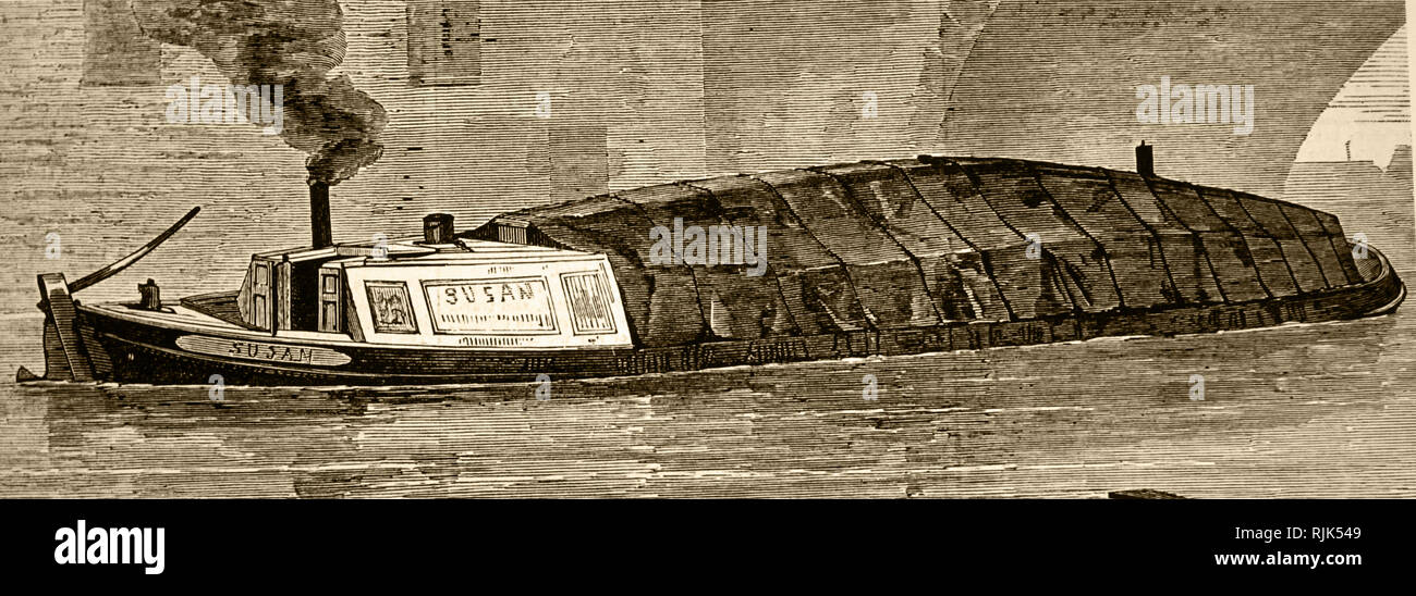 Canal barge 19th century hi-res stock photography and images - Alamy