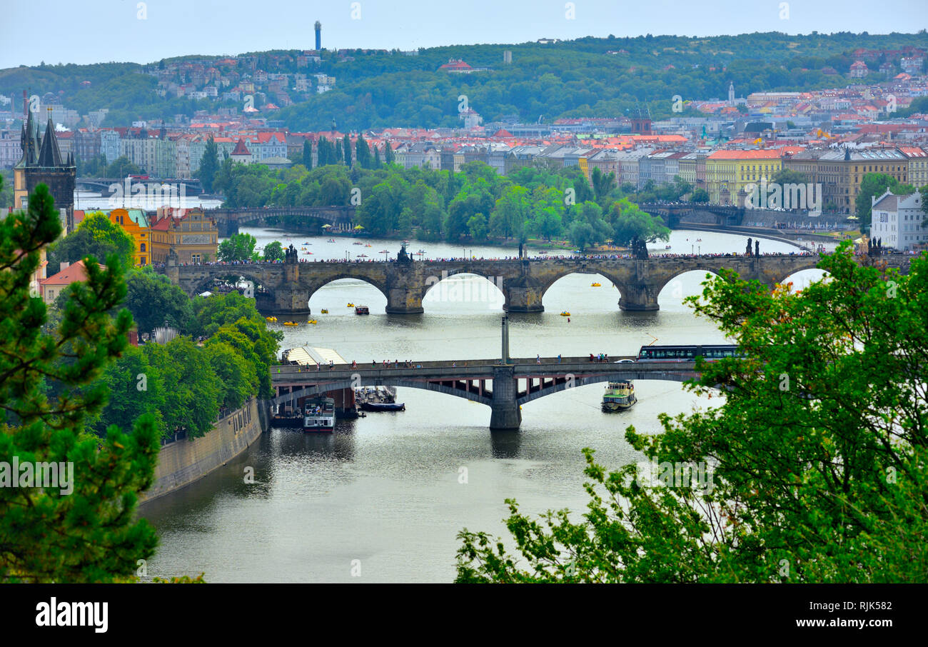 View over prague from the metronome hi-res stock photography and images ...