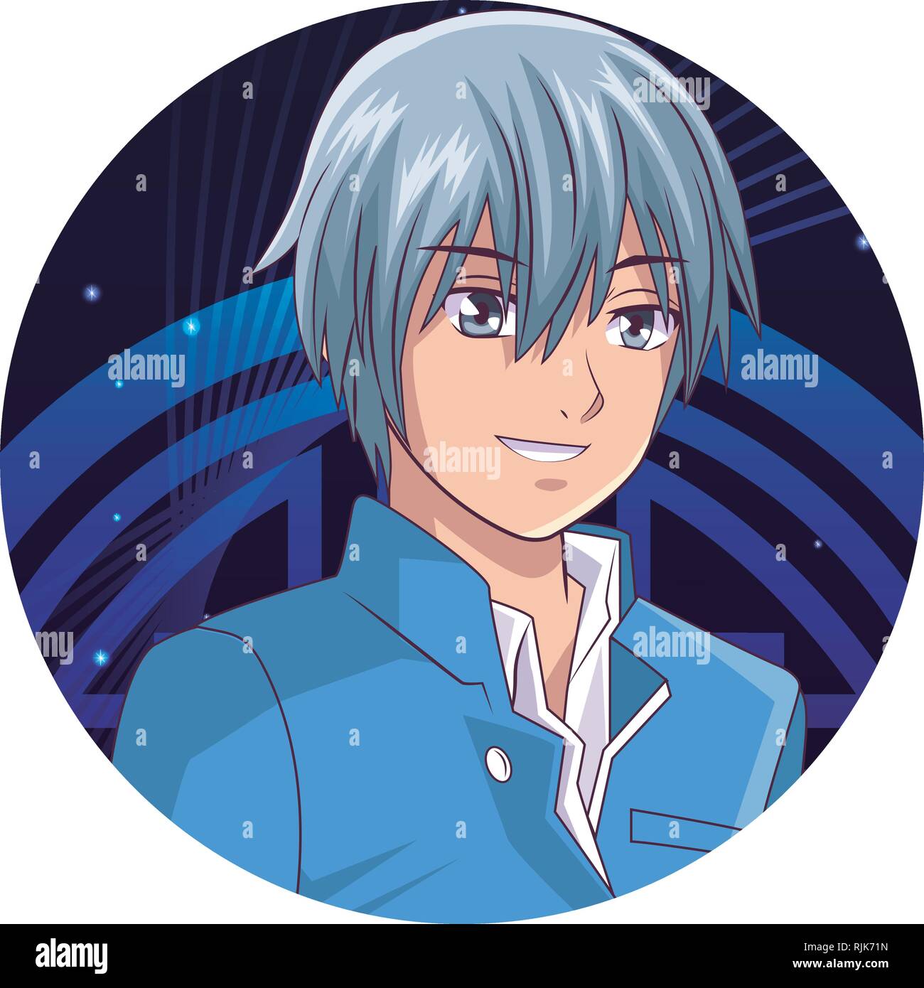 anime manga man Stock Vector Image & Art - Alamy