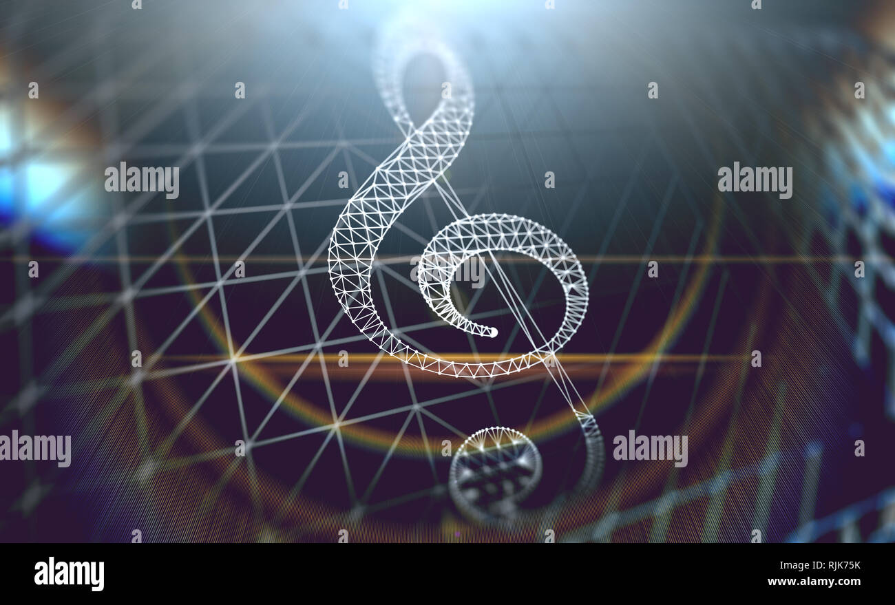Music concept abstract background.Clef key Stock Photo - Alamy