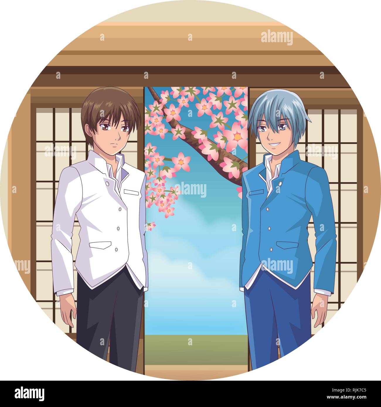 anime manga men Stock Vector Image & Art - Alamy