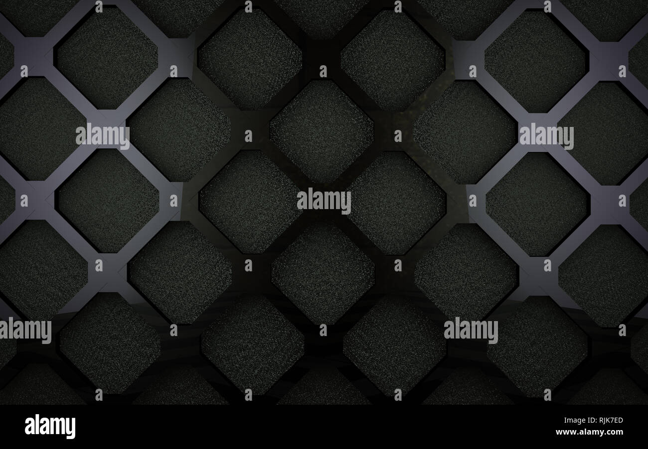 Pattern and holes in modern material. Industrial and technology ...