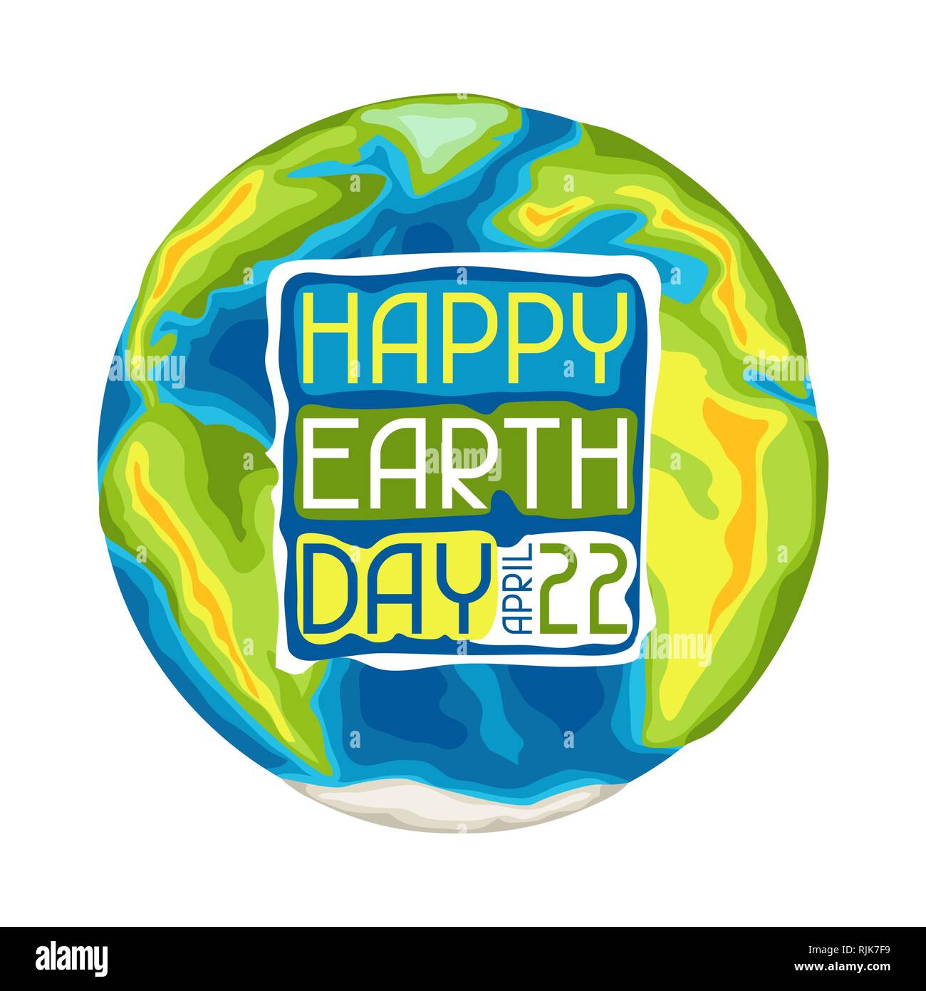 Happy Earth Day card Stock Vector Image & Art - Alamy