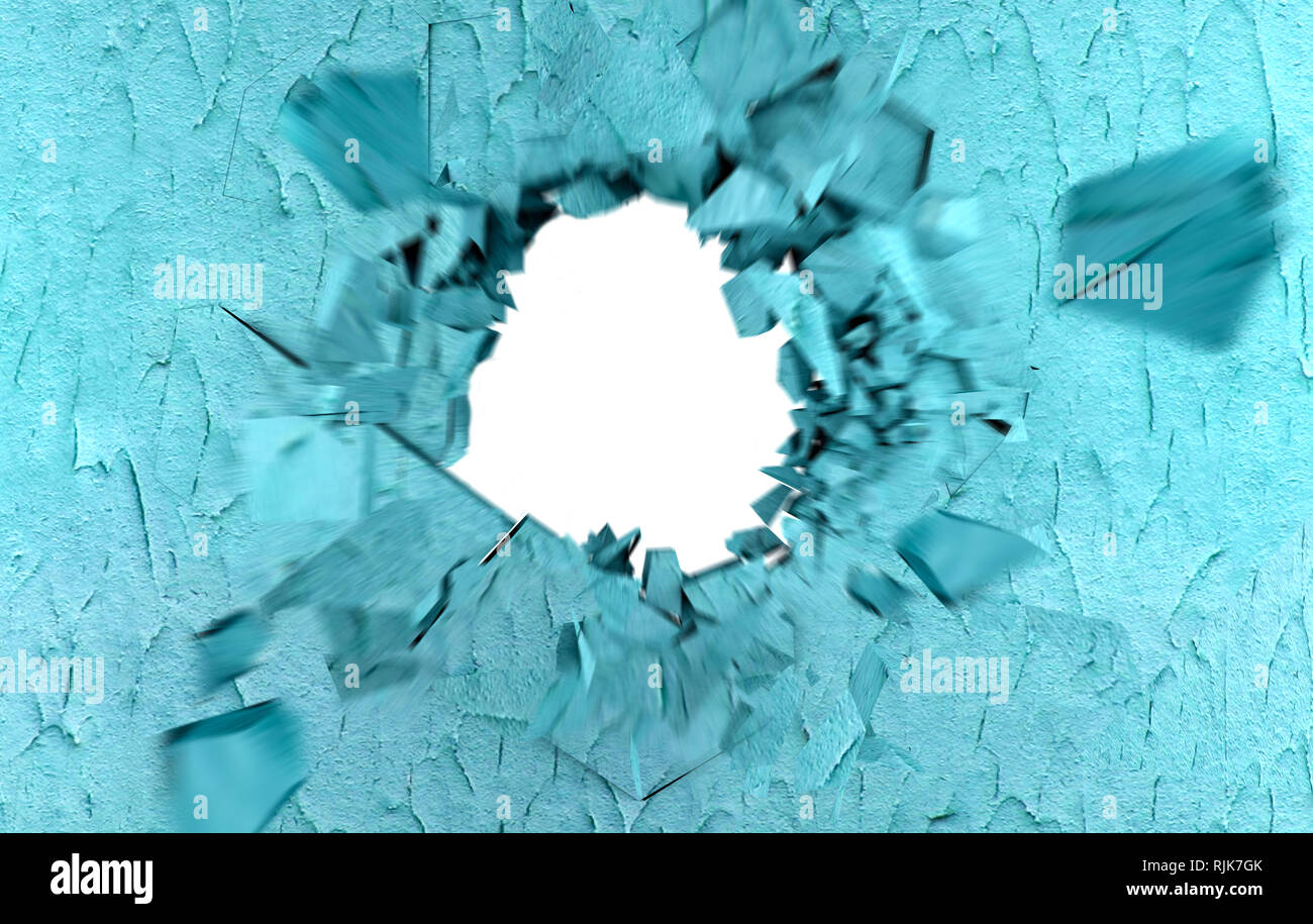 Broken wall hole hi-res stock photography and images - Alamy