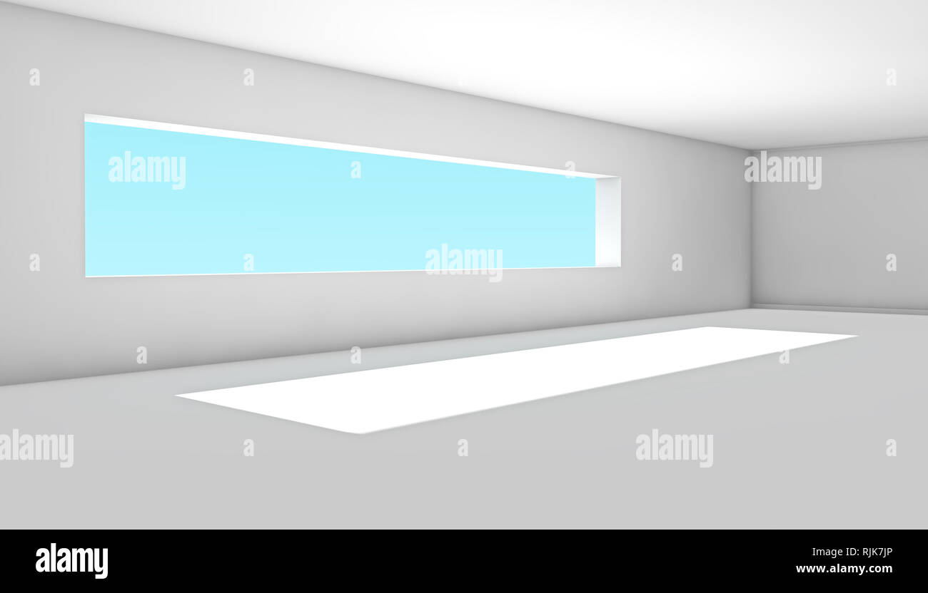 Empty blank space and window with sky and sunset.Real estate selling ...