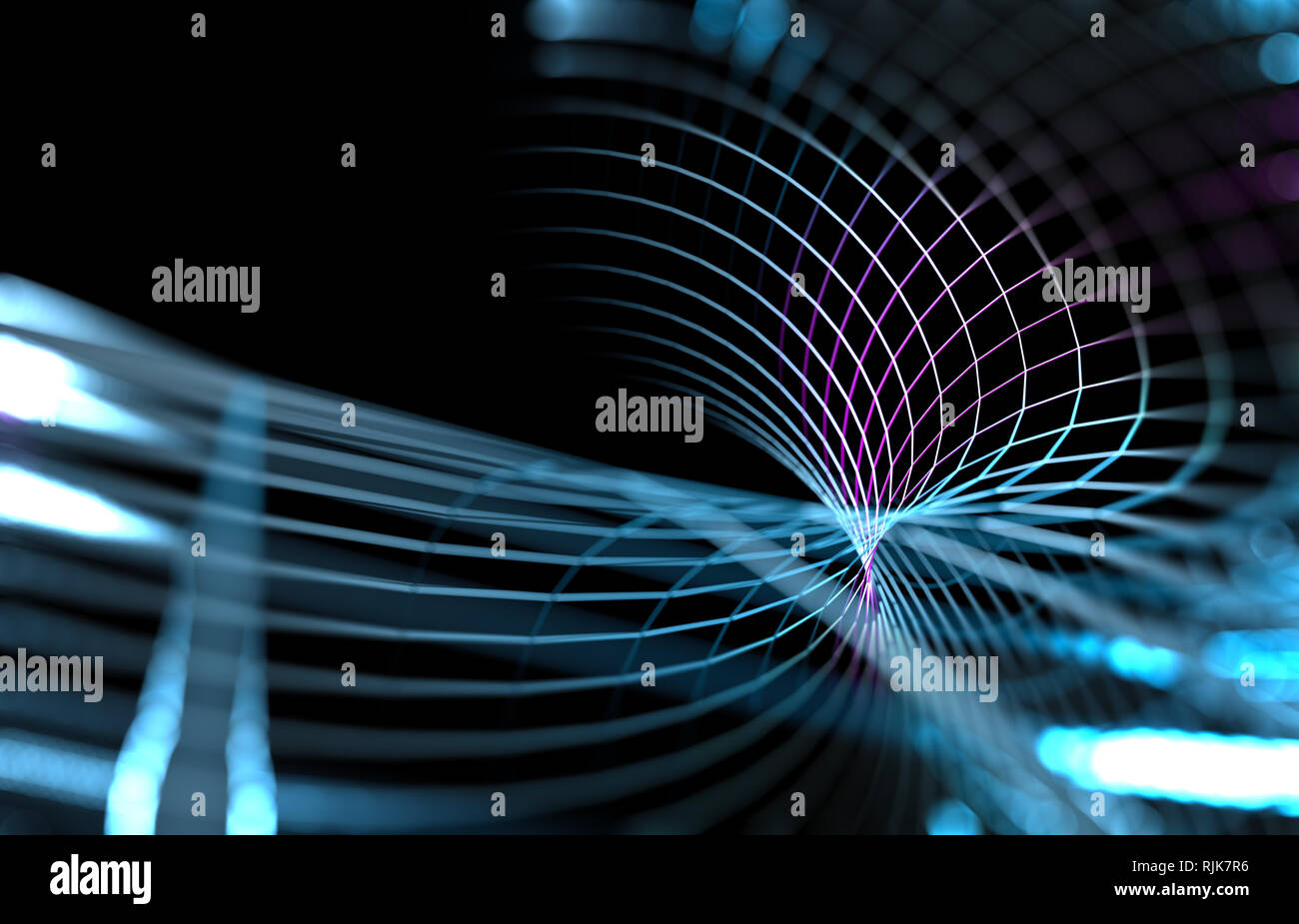 Abstract wave background of technology and science.Mesh or net with ...