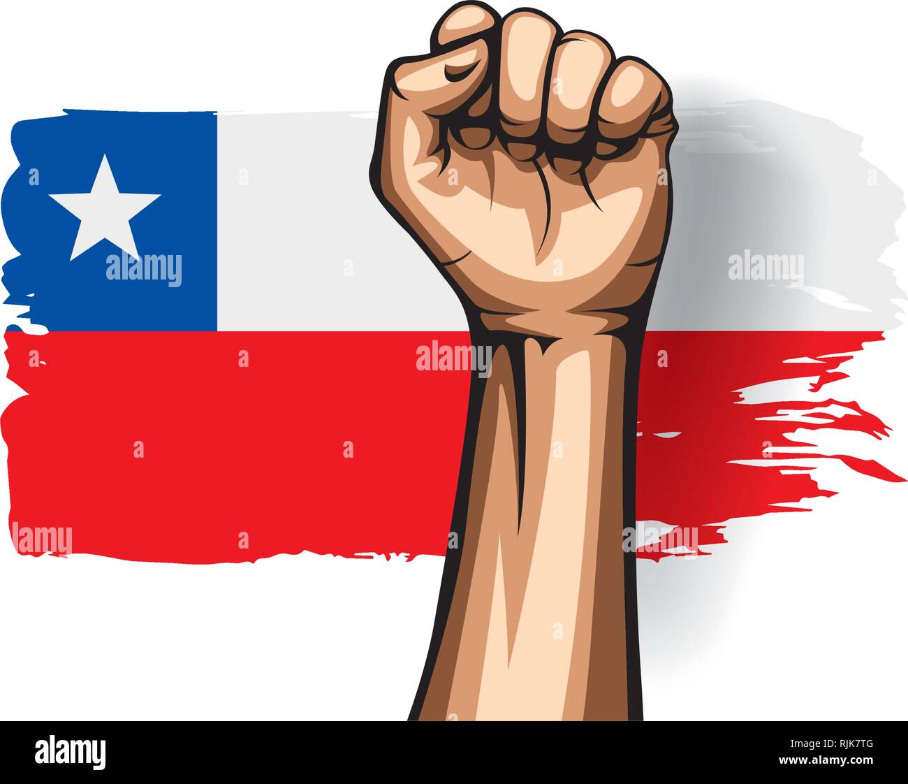 Chile demonstration Stock Vector Images - Alamy