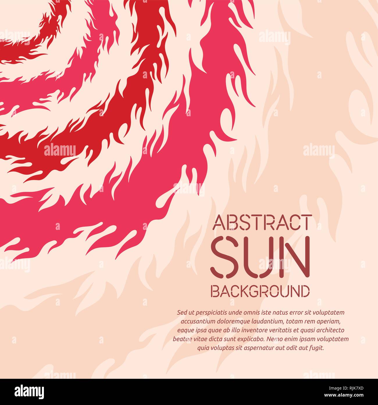 Flaming sun Stock Vector Images - Alamy