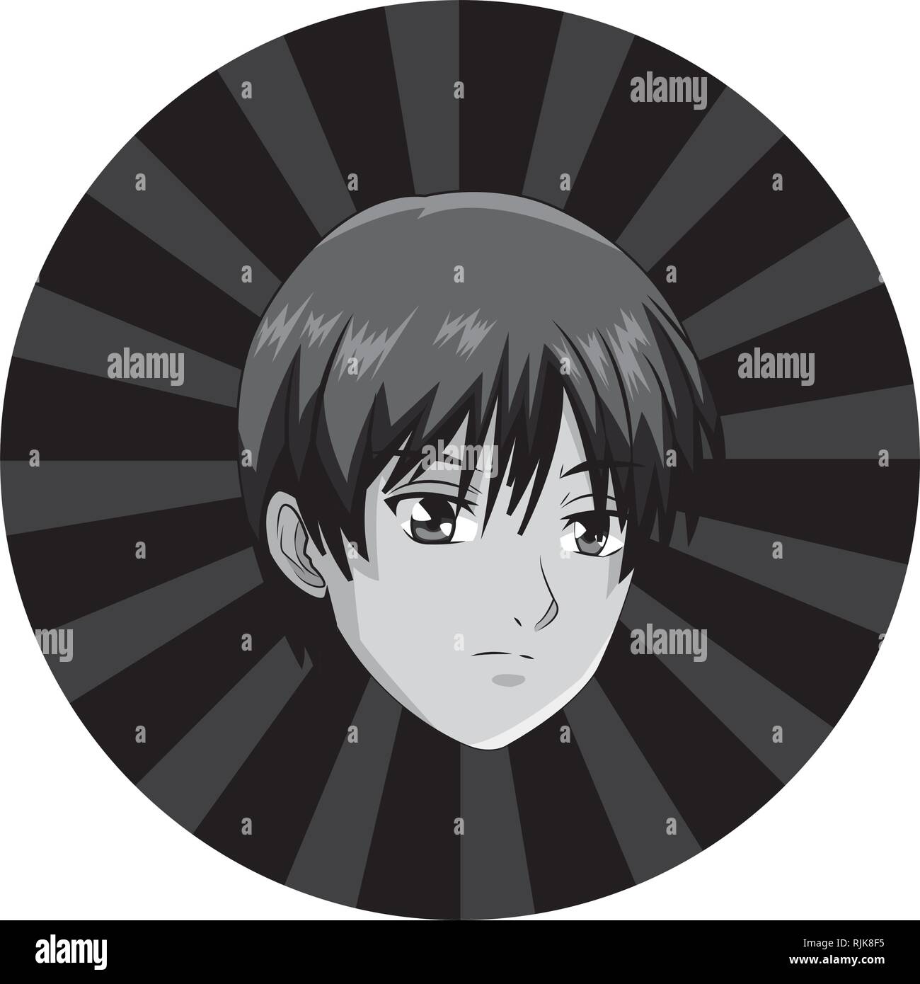 anime manga man Stock Vector Image & Art - Alamy
