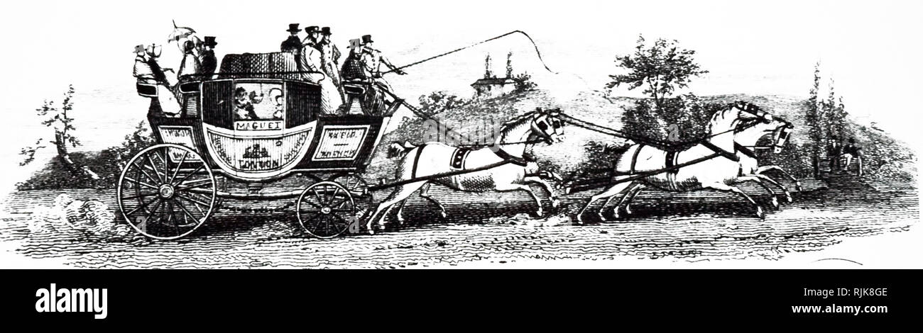 Stagecoach 19th century hi-res stock photography and images - Alamy