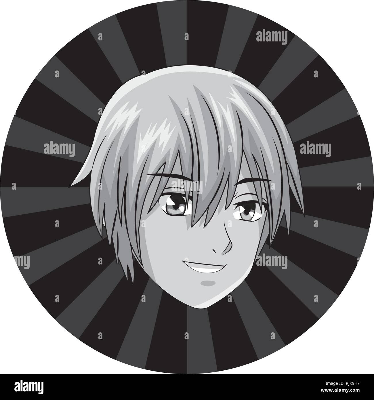 anime manga man Stock Vector Image & Art - Alamy
