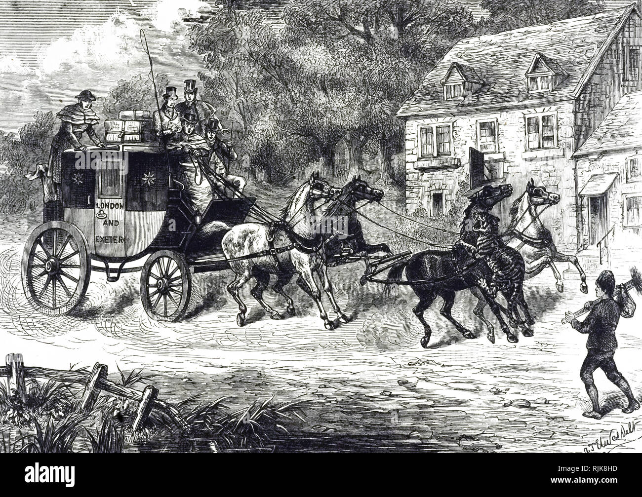 Stagecoach 19th century hi-res stock photography and images - Alamy