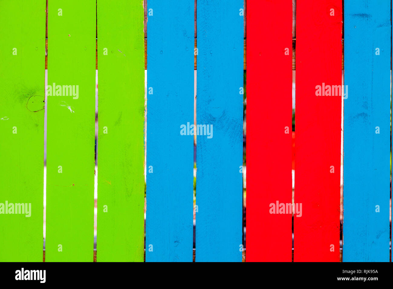 Painted blue wooden fence hi-res stock photography and images - Alamy
