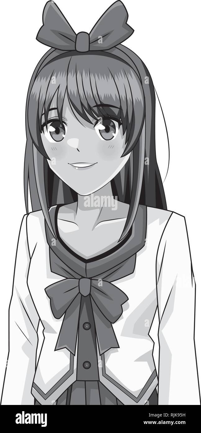 Young chinese woman isolated Stock Vector Images - Alamy