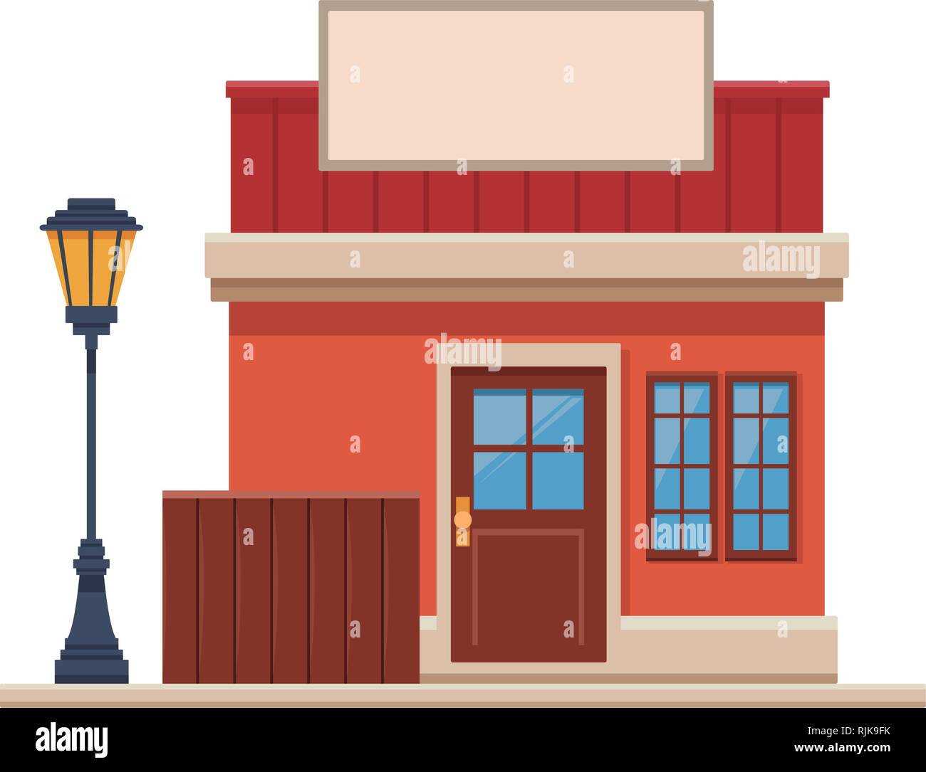 store shopping front cartoon Stock Vector Image & Art - Alamy