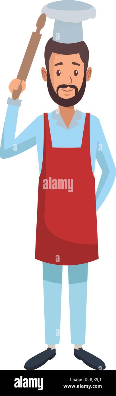 bakery baker cartoon Stock Vector Image & Art - Alamy