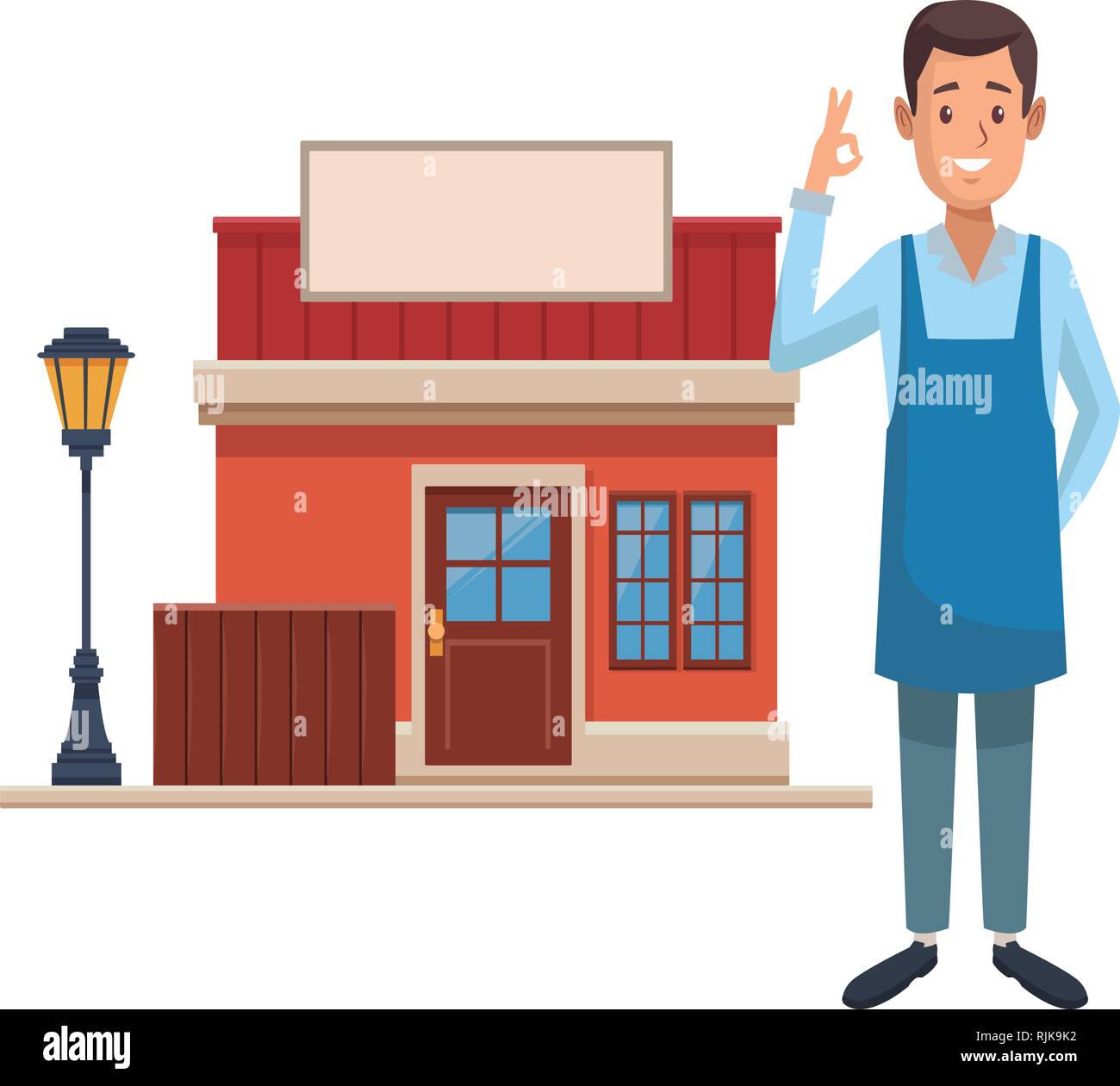 store shopping front cartoon Stock Vector Image & Art - Alamy