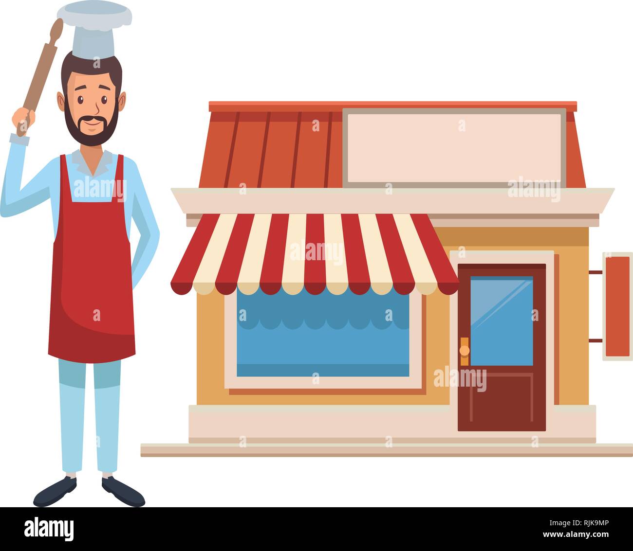 store shopping front cartoon Stock Vector Image & Art - Alamy