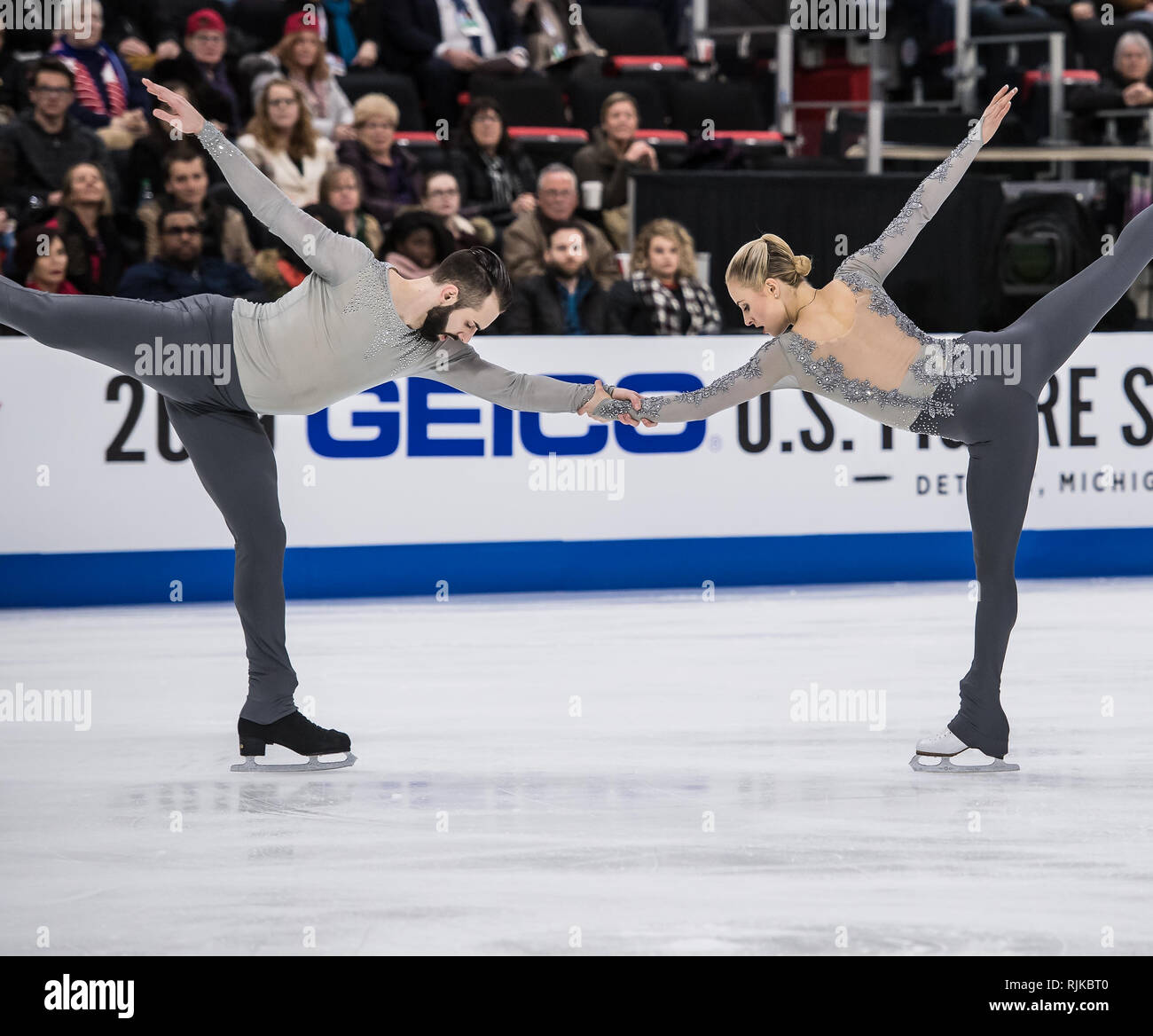 February 4, 2019 - Detroit, Michigan, U.S. - ASHLEY CAIN and TIMOTHY ...