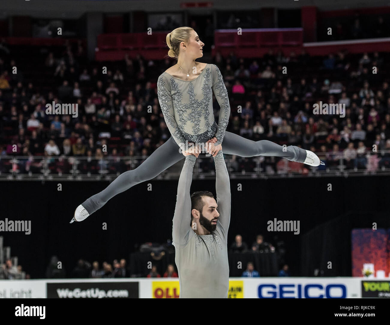 February 4, 2019 - Detroit, Michigan, U.S. - ASHLEY CAIN and TIMOTHY ...