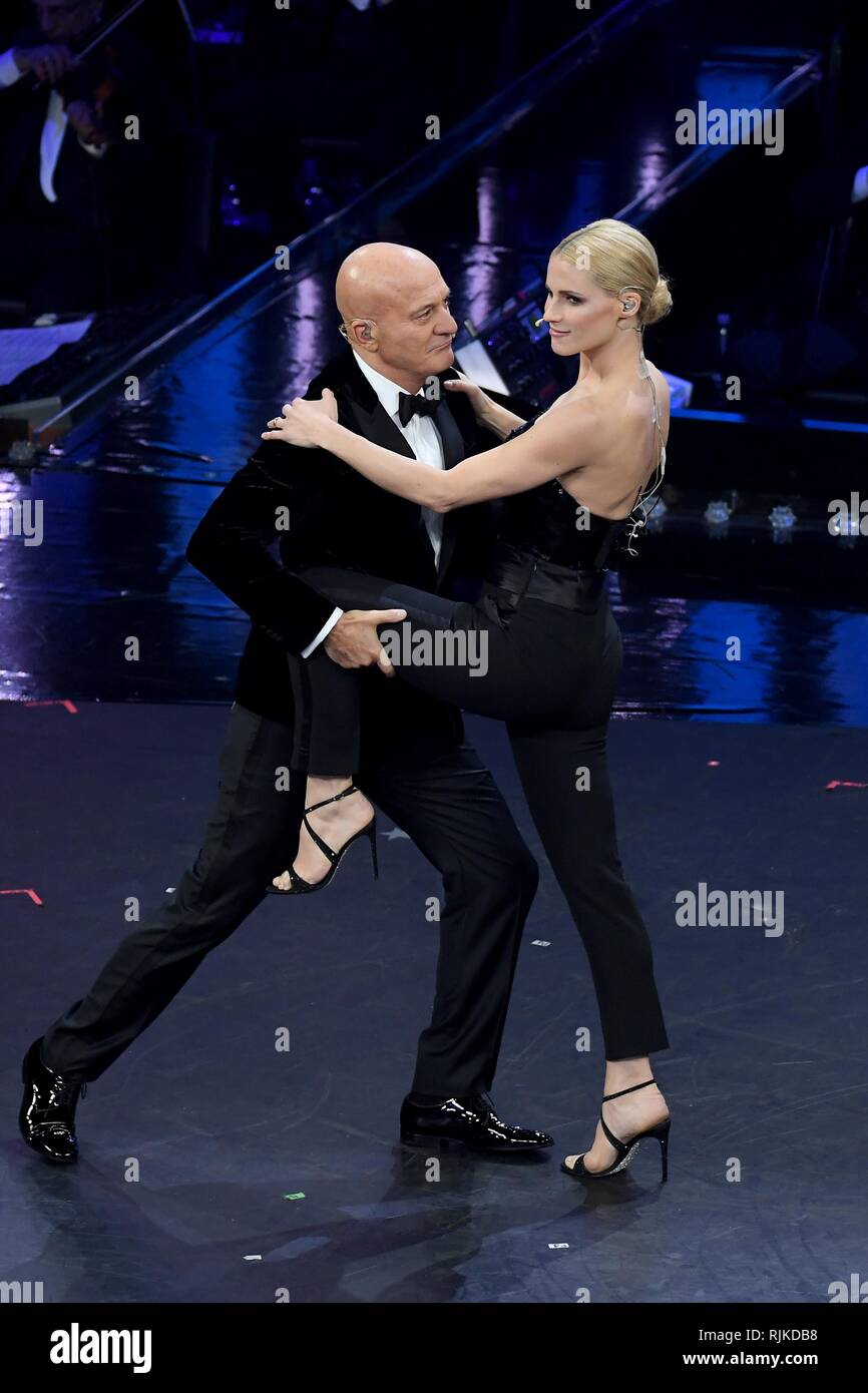 Sanremo, 69th Festival of Italian song 2019. Second evening. Michelle ...