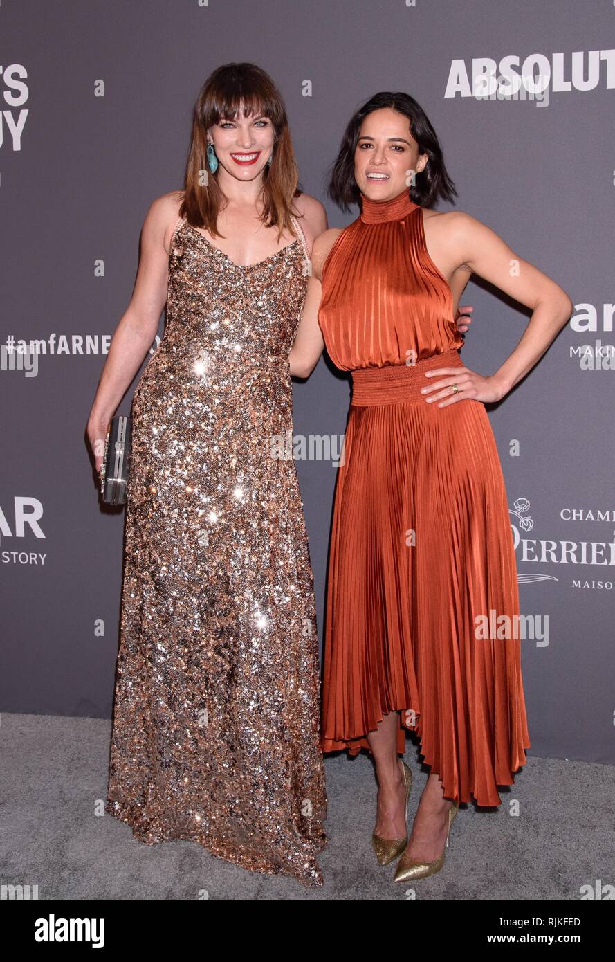 New York, NY, USA. 6th Feb, 2019. Milla Jovovich, Michelle Rodriguez at ...