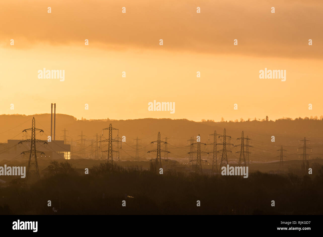 News environment pylons hi-res stock photography and images - Alamy