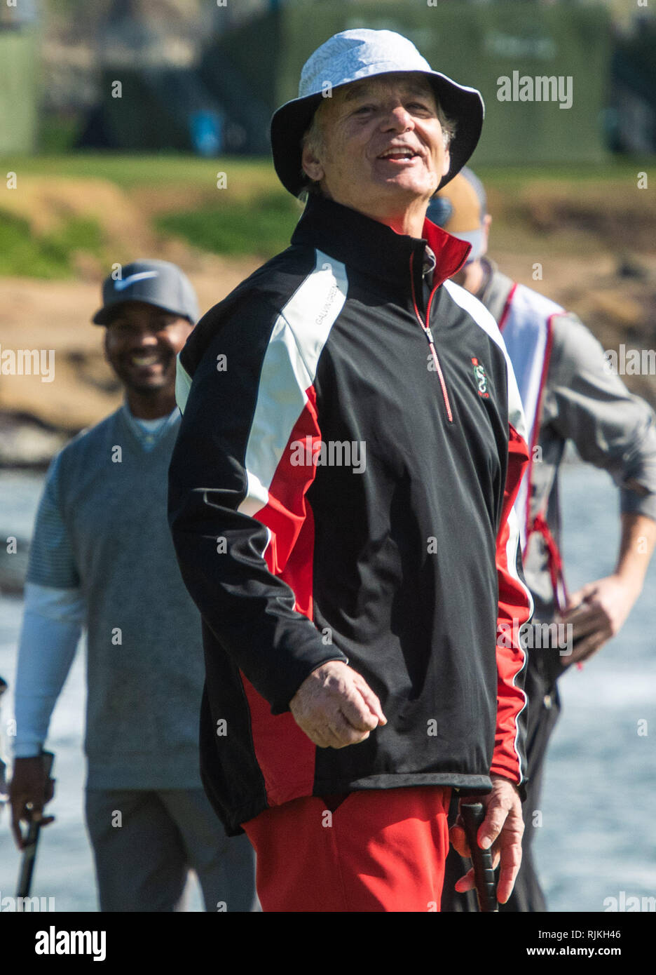 PEBBLE BEACH, CALIFORNIA - FEBRUARY 06: Bill Murray is seen during the ...