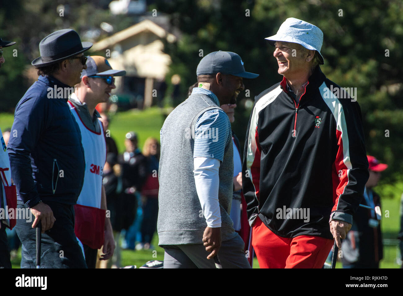 PEBBLE BEACH, CALIFORNIA - FEBRUARY 06: Andy Garcia, Alfonso Ribeiro ...