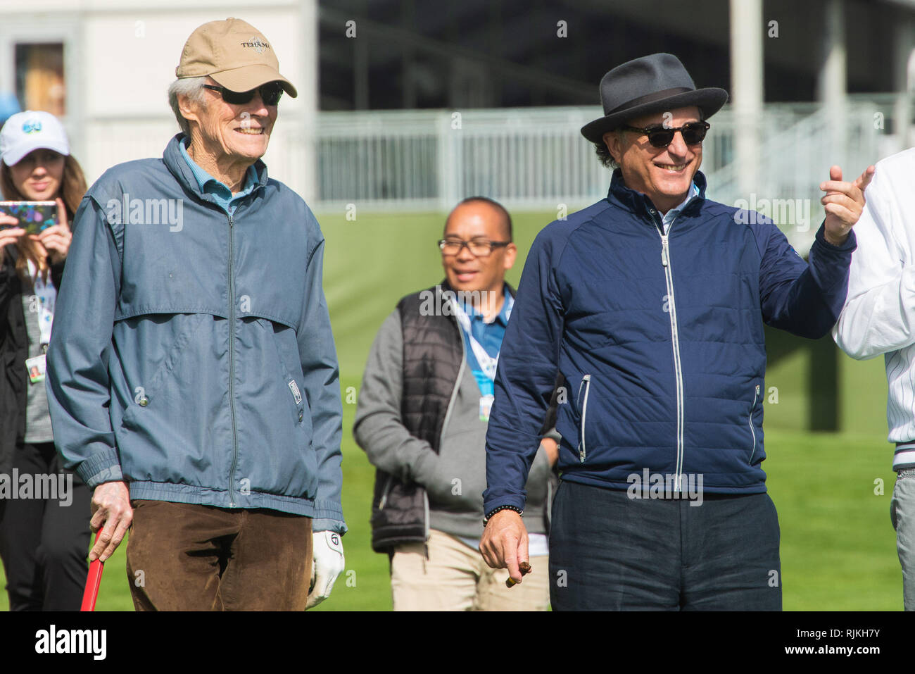 PEBBLE BEACH, CALIFORNIA - FEBRUARY 06: Clint Eastwood, Andy Garcia ...