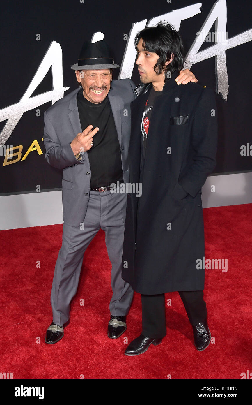 Danny Trejo with son Gilbert Trejo at the premiere of the movie 'Alita ...