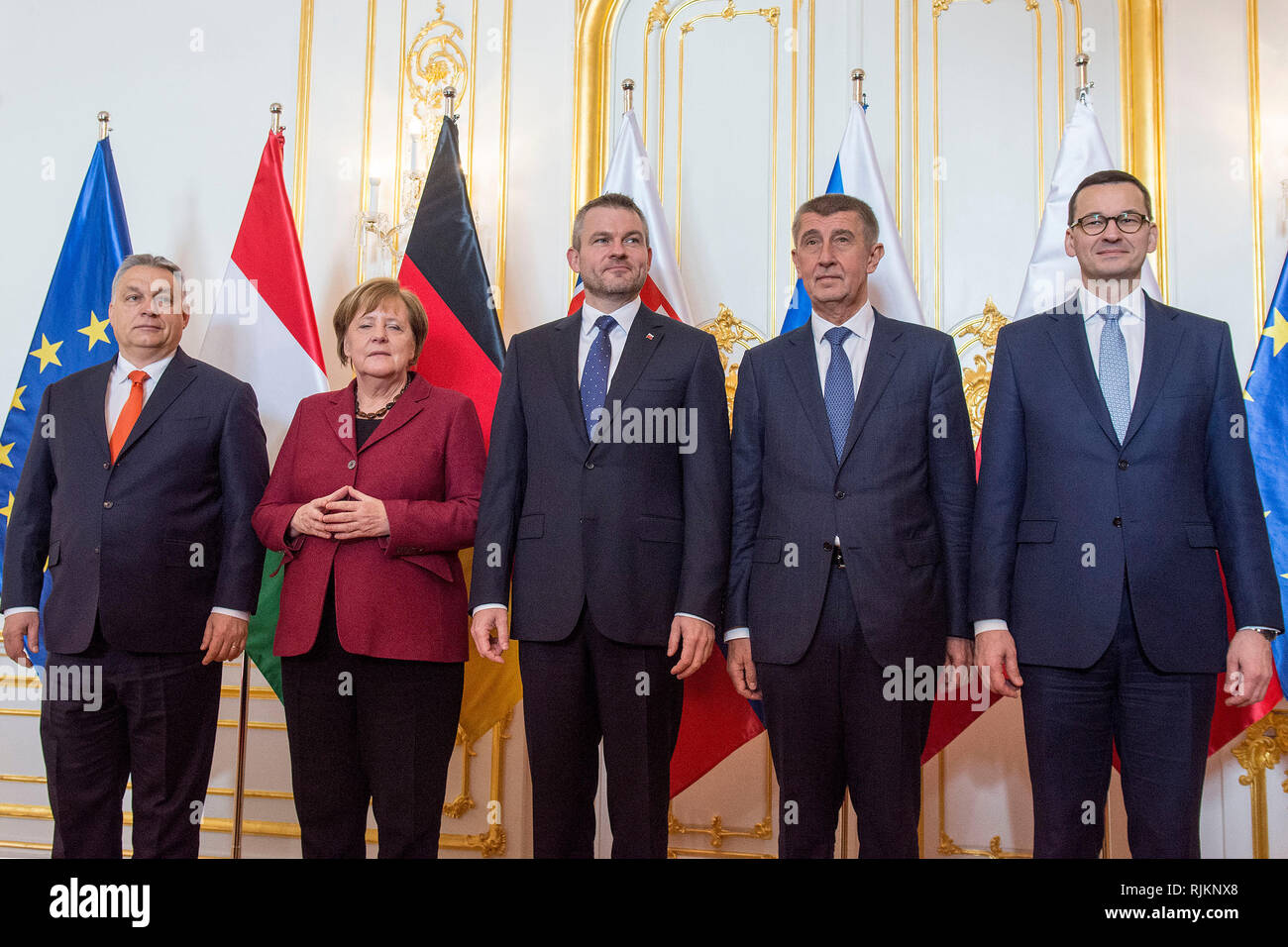 Mateusz morawiecki and angela merkel hi-res stock photography and ...