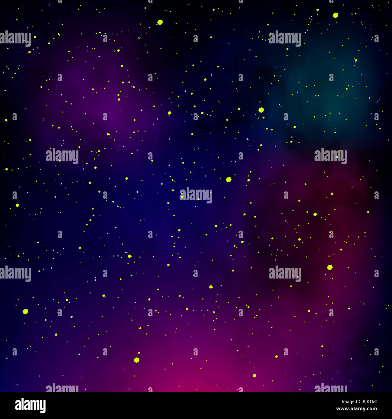 Starry Night Pattern. Star Sky Background. Nebula in Space. Cosmic ...