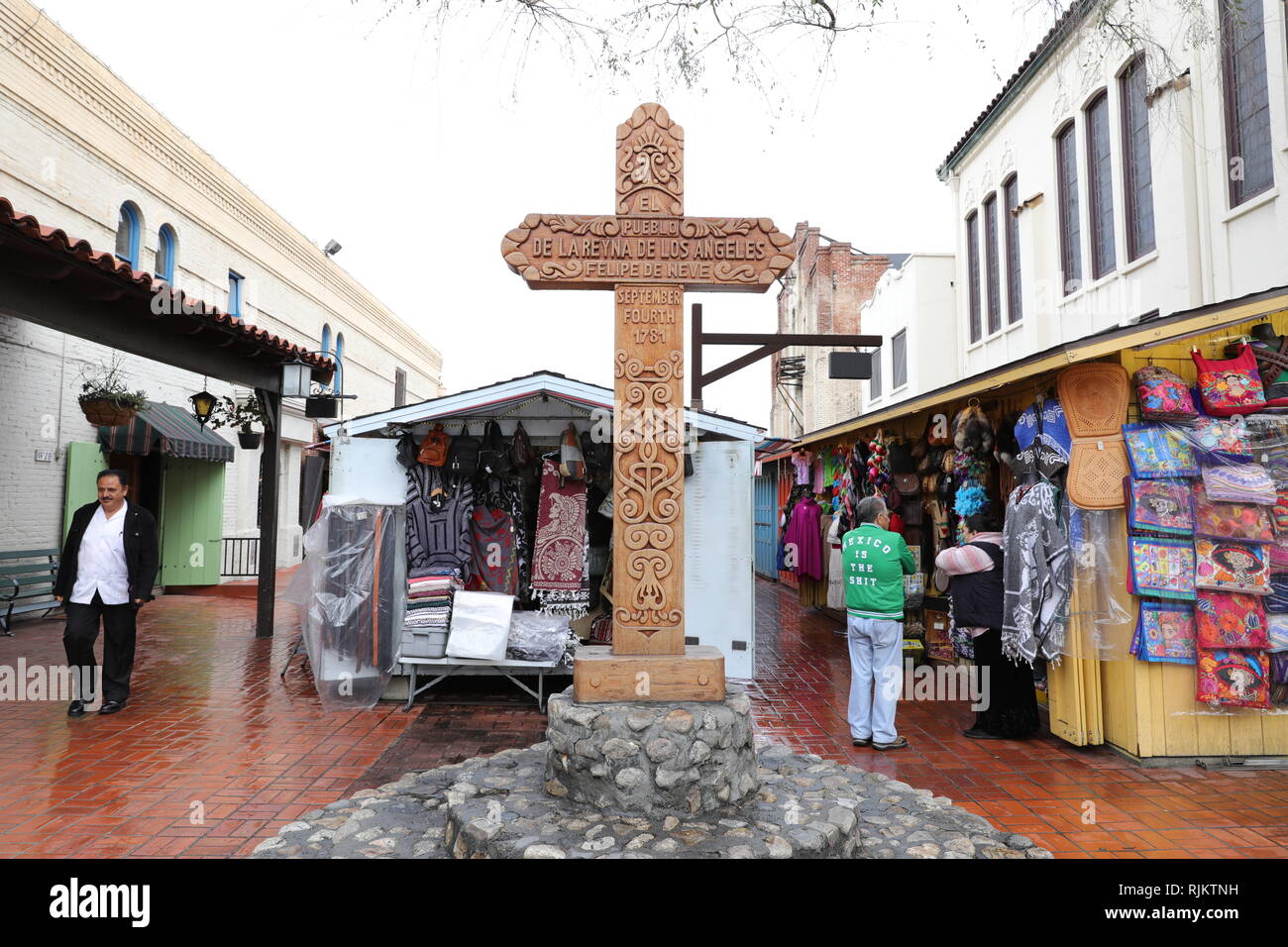 Olvera Street (Calle Olvera or Placita Olvera) is a historic district in downtown Los Angeles ...