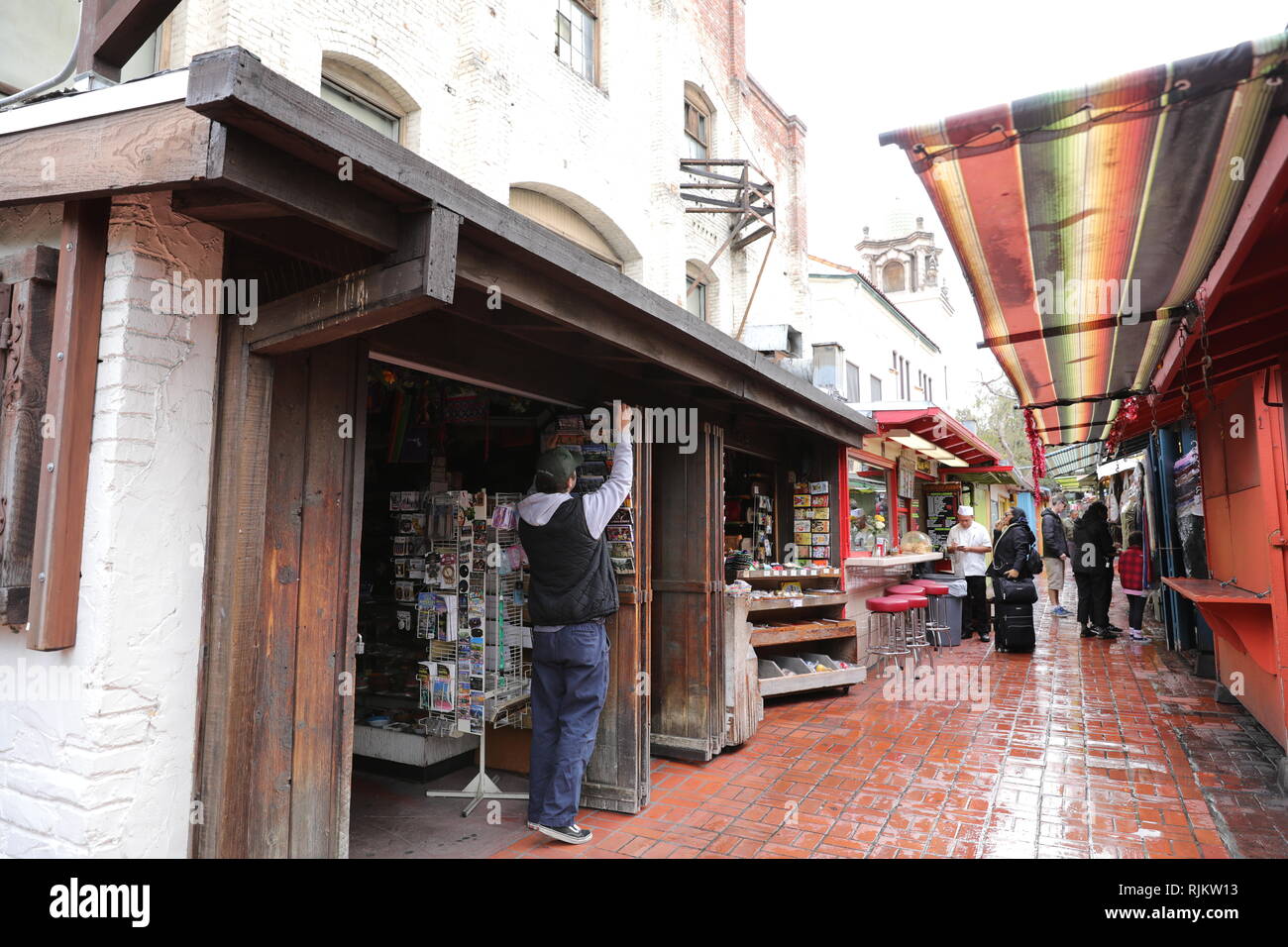 Olvera Street (Calle Olvera or Placita Olvera) is a historic district in downtown Los Angeles ...