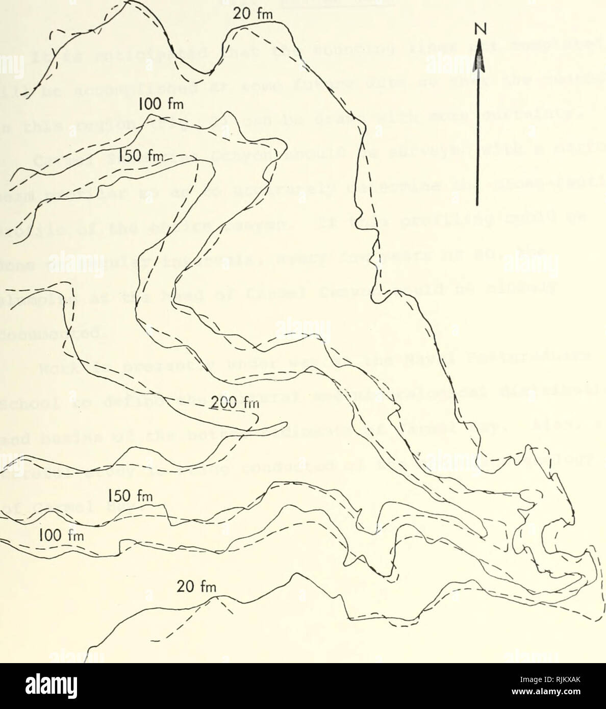 . A bathymetric chart of Carmel Bay, California.. Oceanography. Fox ...