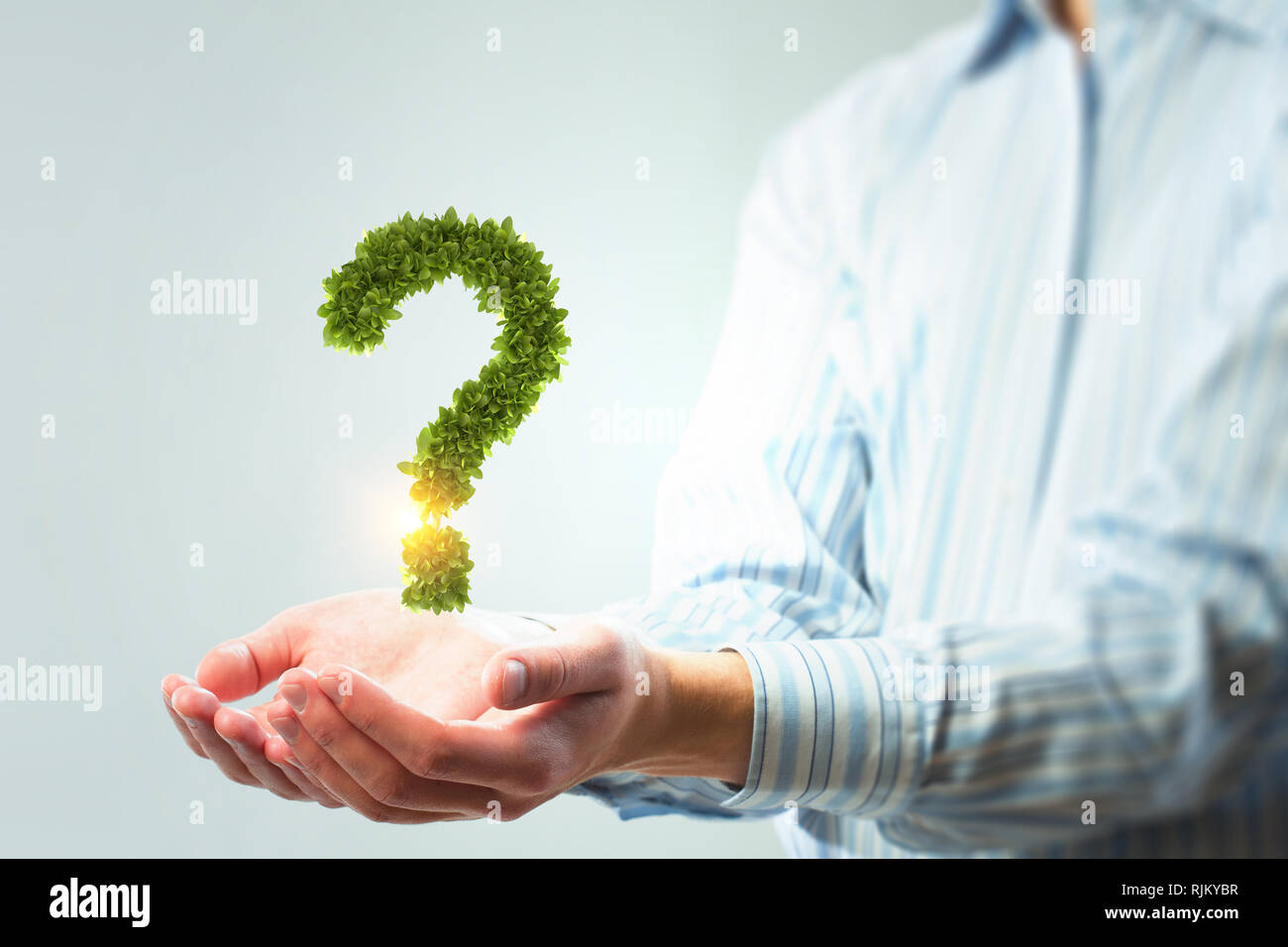 Hands holding sign question mark hi-res stock photography and images ...