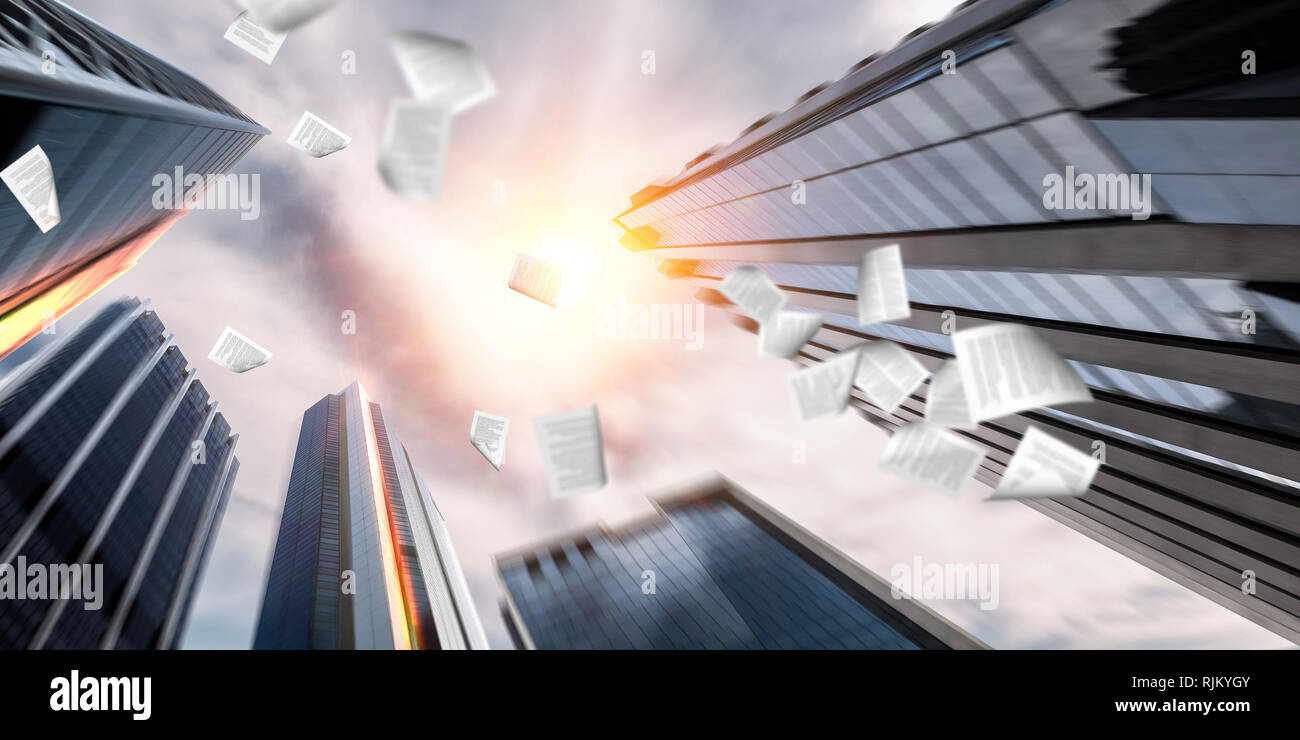 Bottom view skyscraper in hi-res stock photography and images - Alamy