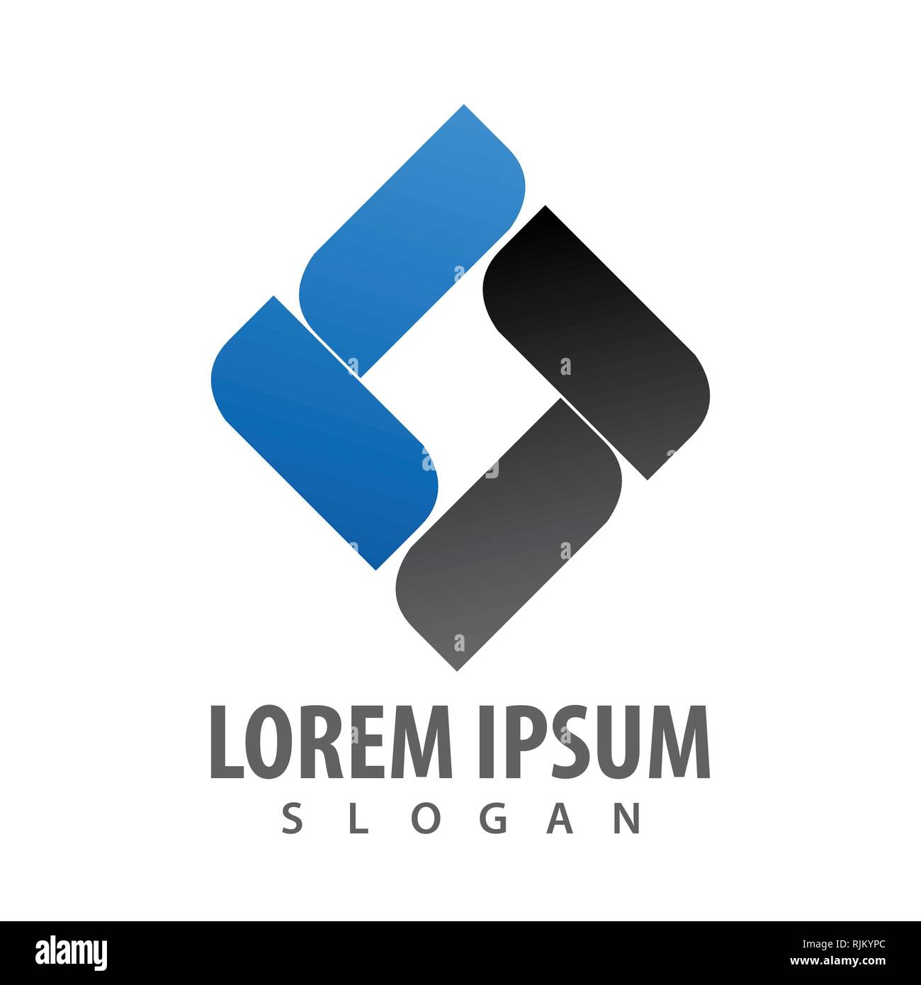 Square logo concept design. Symbol graphic template element vector ...