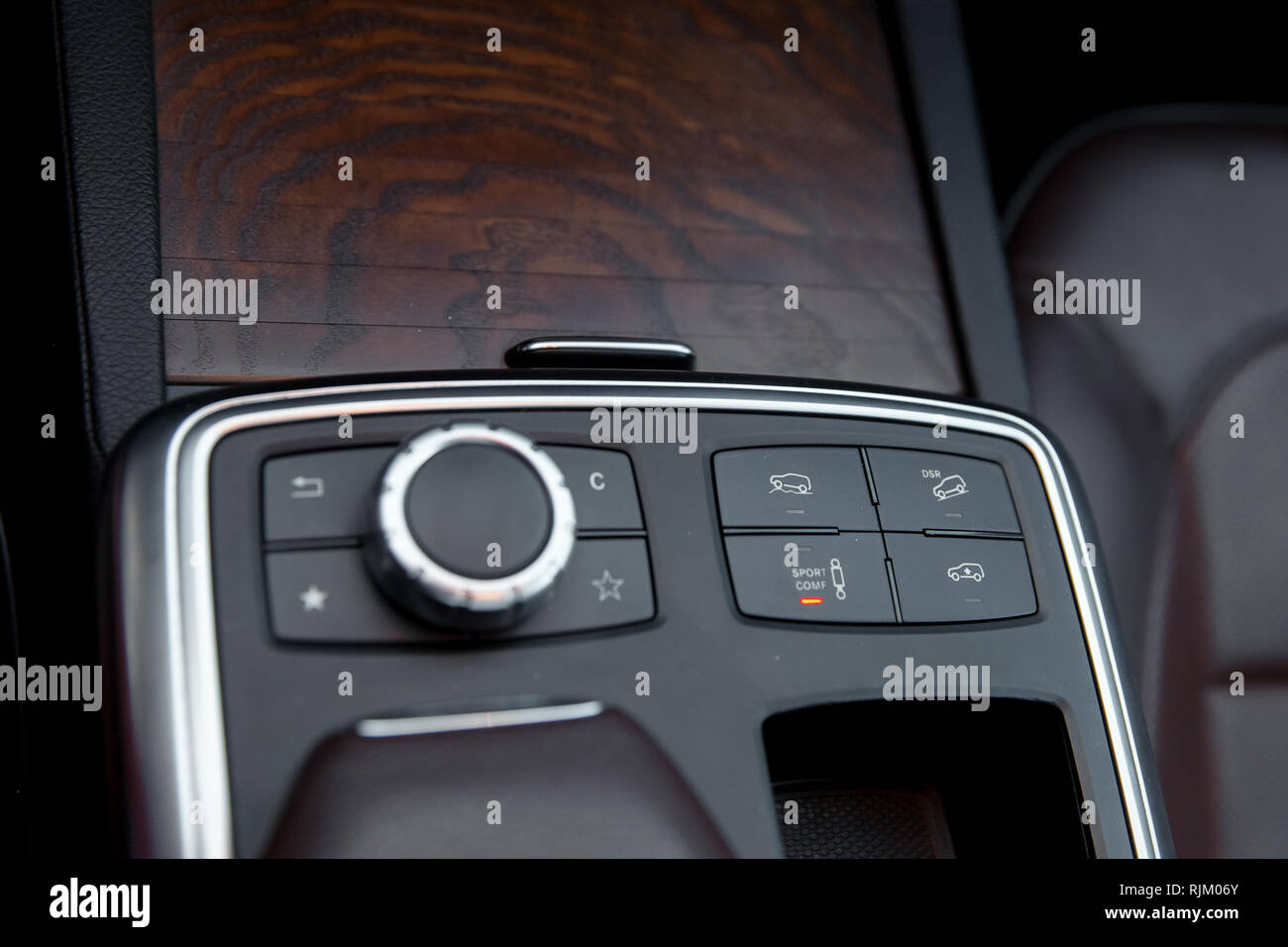 Simple yet stylish and balanced interior of a modern car Stock Photo ...