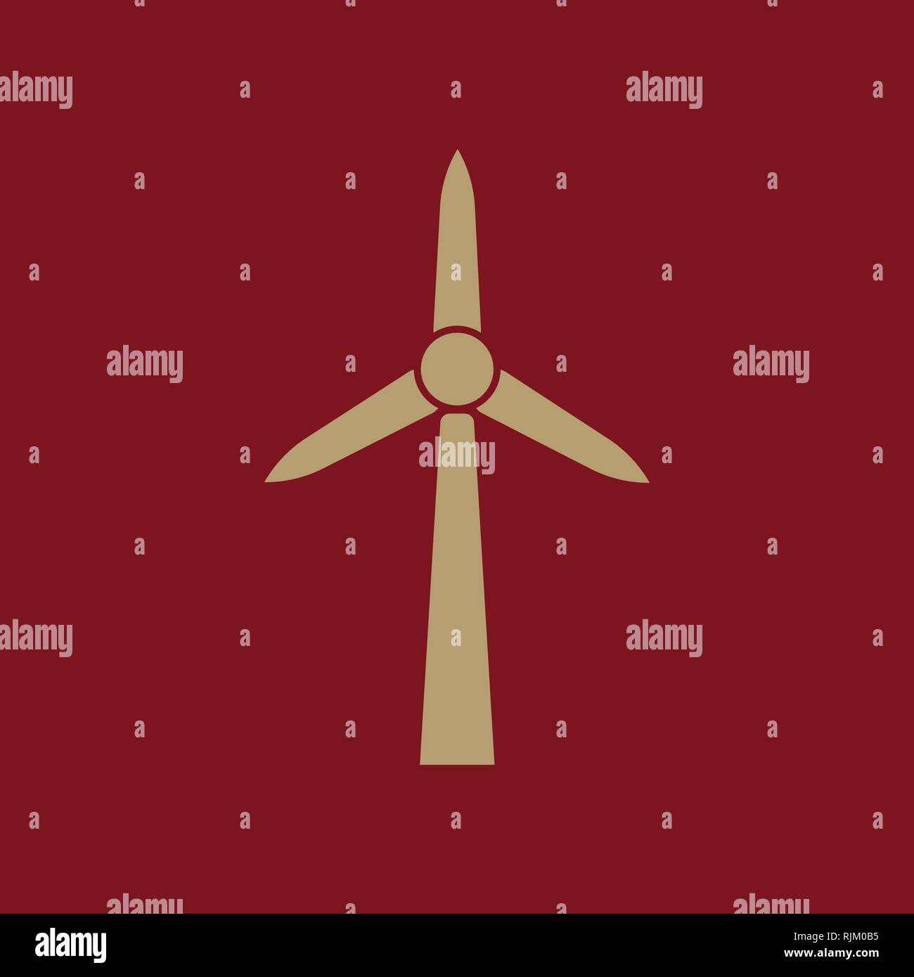 Windmill icon. Power and renewable, generator, ecology symbol. Flat ...