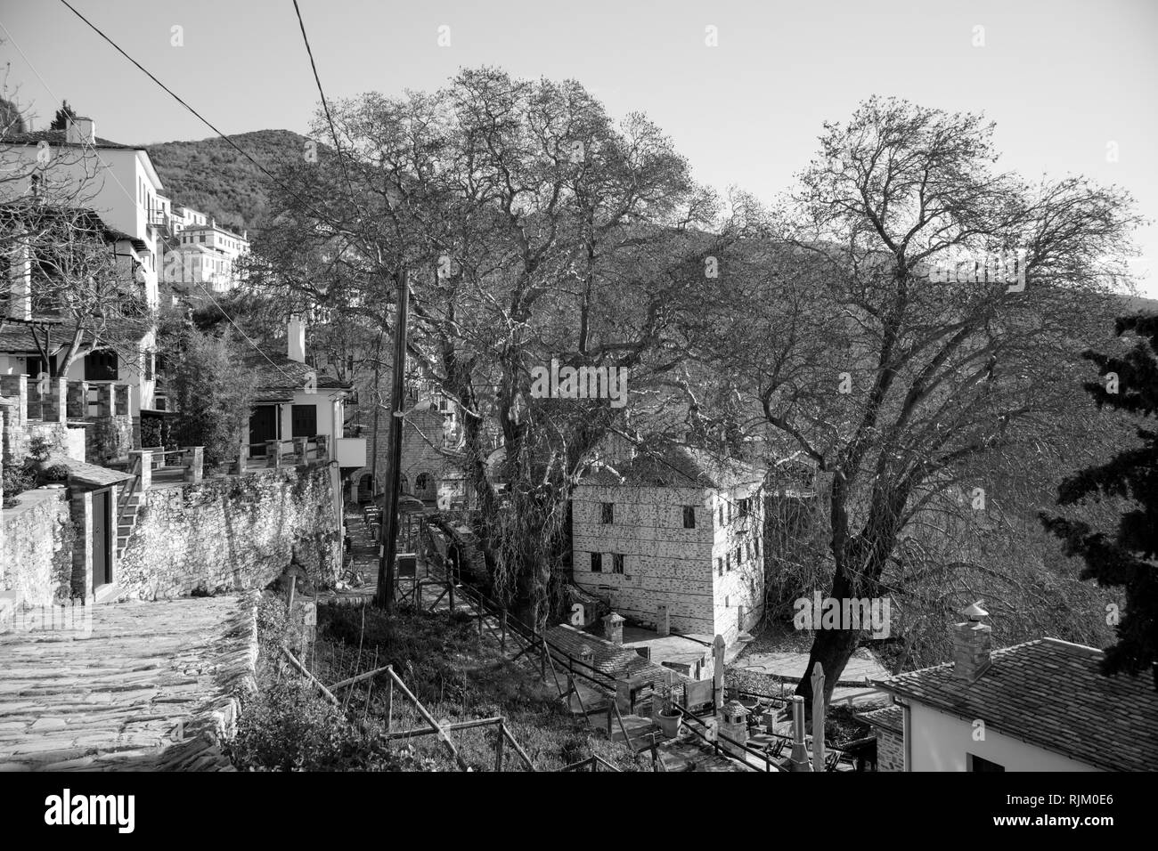 Makrinitsa village hi-res stock photography and images - Alamy