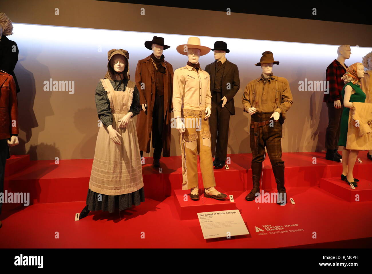 Los Angeles, CA / USA - 2/5/2019: Costumes from 2019 Oscar-nominated ...