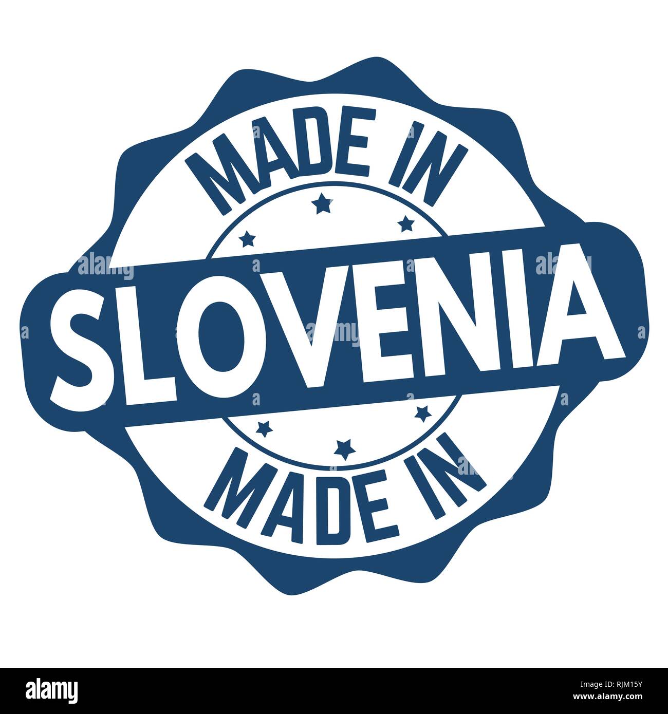 Made in Slovenia sign or stamp on white background, vector illustration ...