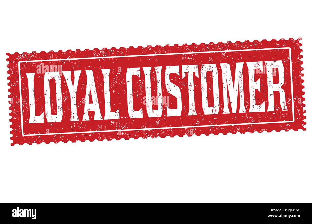 Loyal customer sign or stamp on white background, vector illustration ...