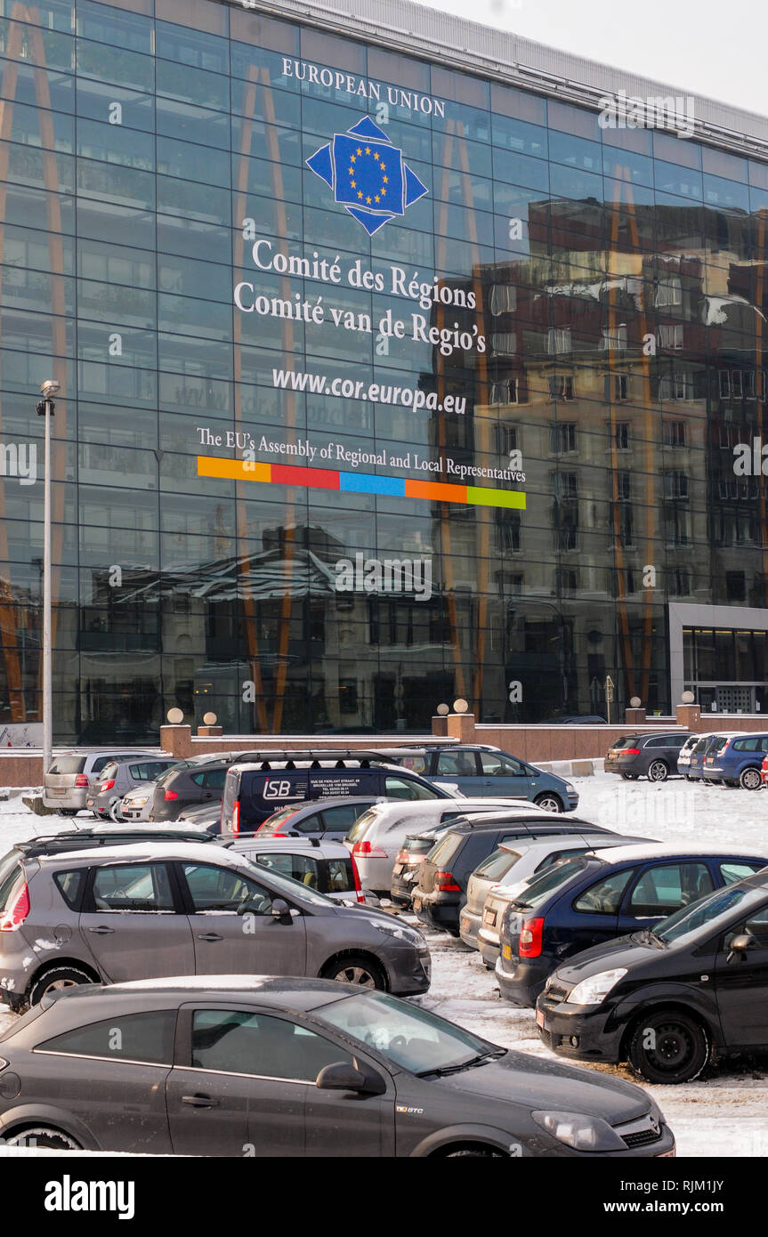 Regions Comitee, European Council district, Brussels, Belgium Stock ...