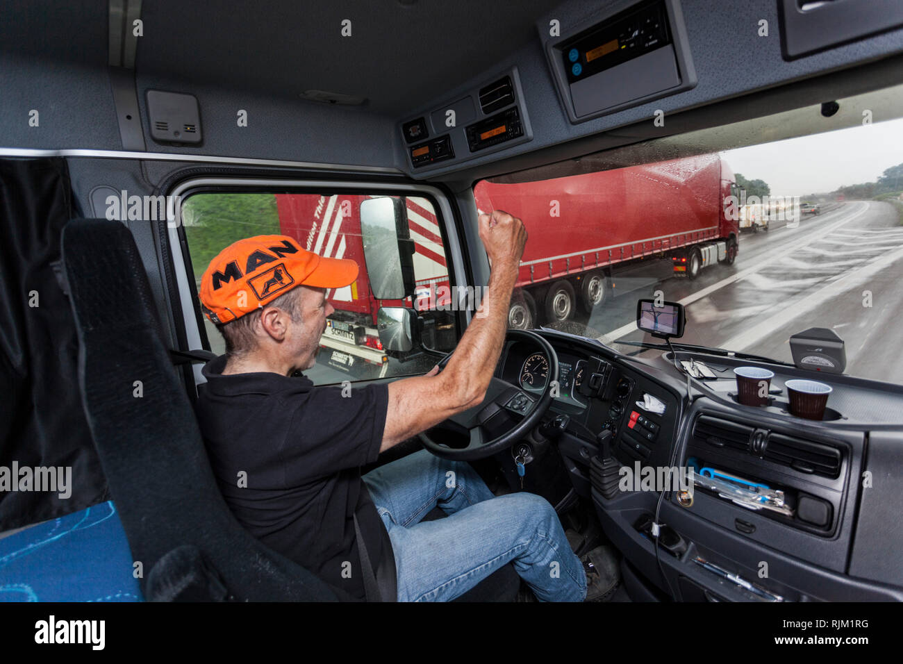 Aggressive truck driver hi-res stock photography and images - Alamy